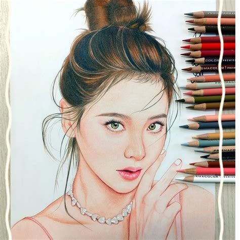 [수강생상시모집]대전색연필화 색연필화전문 색연필화 인물화 수강생작품 네이버 블로그