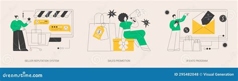 Retail Sales Strategy Abstract Concept Vector Illustrations Stock