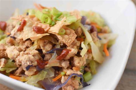 Easy Dinner Healthy Egg Roll Bowl The Dizzy Cook