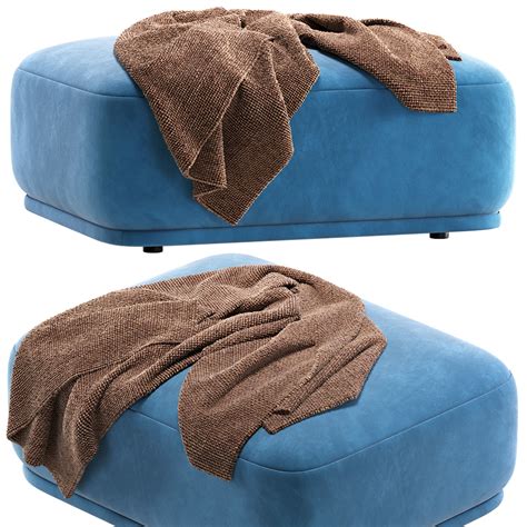 Rectangular Pouf Fabro 3d Model Cgtrader