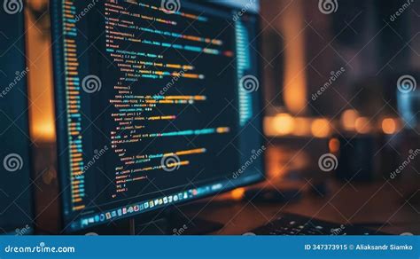 Abstract Software Development Background With Programming Code Design