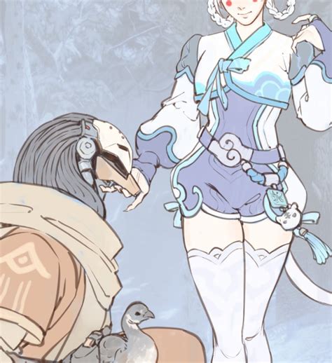 Dva And Ramattra Overwatch Drawn By Velinxi Danbooru