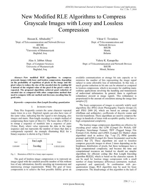 New Modified Rle Algorithms To Compress Grayscale Images With Lossy And
