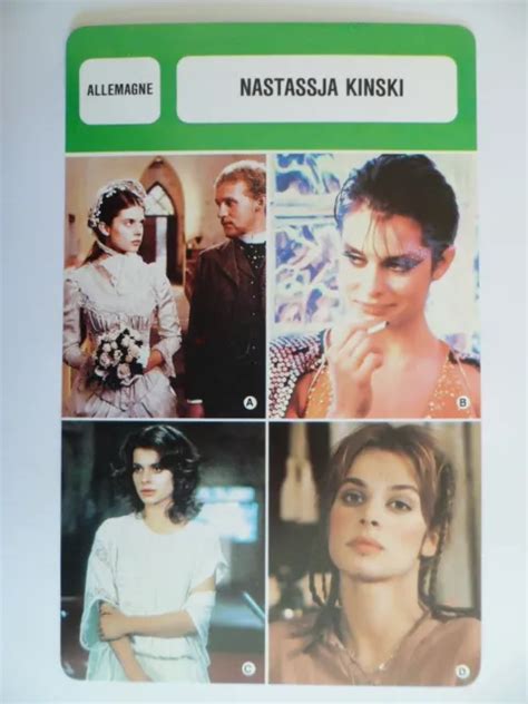 Nastassja Kinski Carte Fiche Cinema Portrait De Star Eur 250