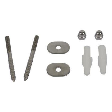 KIT DE TORNILLOS Y TAQUETES PARA SANITARIO 3 PULGADAS PLATA COFLEX