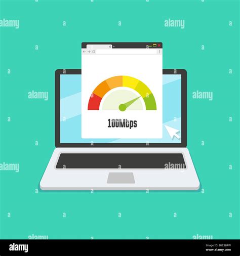 internet speed test stock vector images alamy