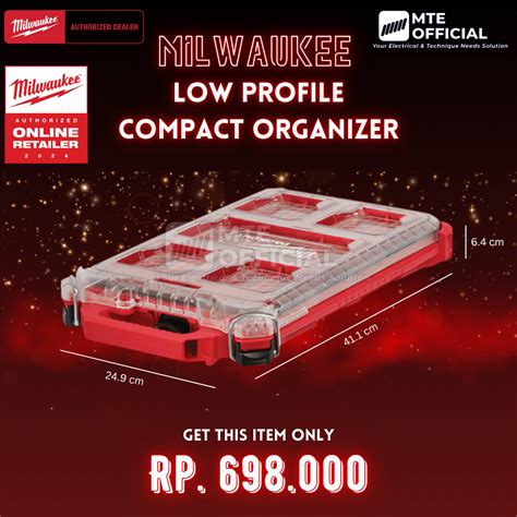 Jual Milwaukee Packout™ Low Profile Compact Organizer 48 22 8436