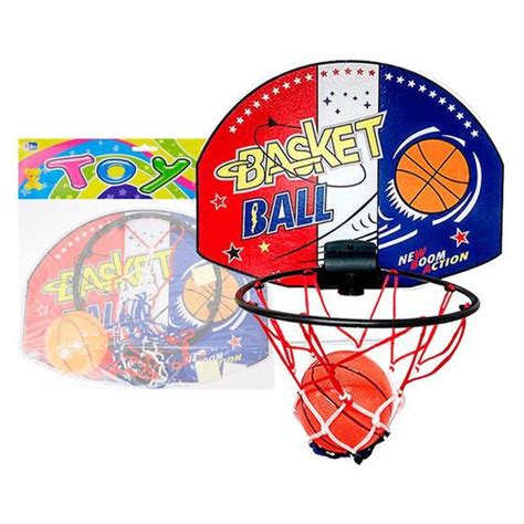 Kit Mini Jogo Basquete Aro Bola Tabela Rede Brinquedo Infantil Scale