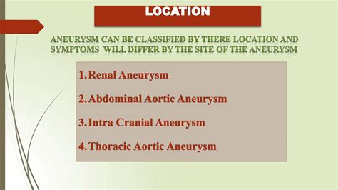 Aneurysmclassification Aortic Aneurysm Pptx Heart And Cardiovascular Diseases Diseases And