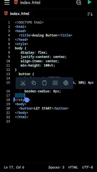How To Make 3d Analog Button Css 3d Button 3dbutton 3dcssbutton Css3danimation Shorts