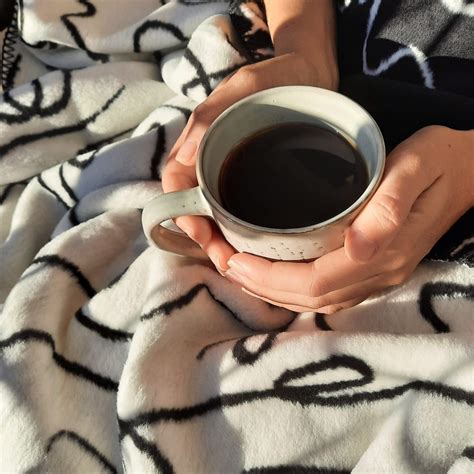 Cotton Blend Black And White Throw Size Blanket Novara By Ibena