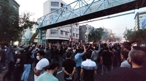 Iranian Protesters Torch Police Stations As Unrest Over Womans Death