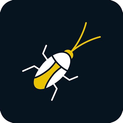 Cockroach Glyph Two Color Icon 42759235 Vector Art At Vecteezy