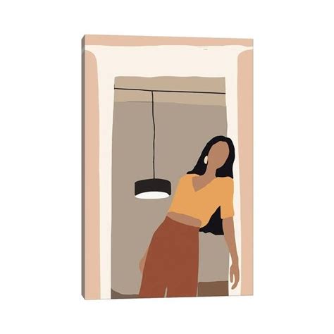 Icanvas Mica Girl In Doorway X By Pixy Paper Canvas Print Bed Bath