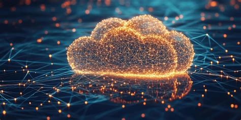 Cloud Computing Concept With Cyber Security Implications Premium Ai Generated Image