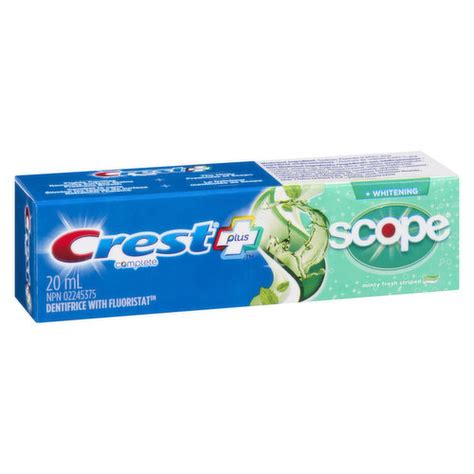 Crest Whitening Plus Scope Toothpaste Minty Fresh Save On Foods