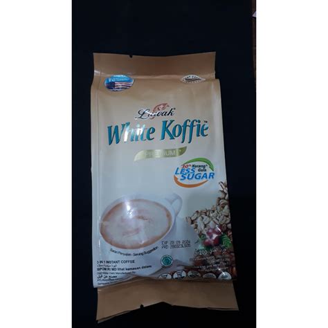 Jual LUWAK WHITE KOFFIE PREMIUM LESS SUGAR 10 SACHET X 20g Shopee