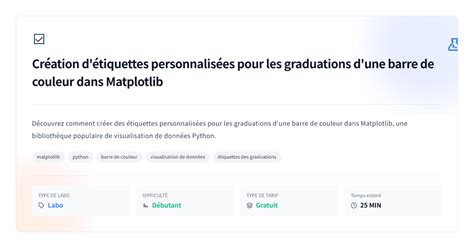 Personnalisation Des Graduations De La Barre De Couleur De Matplotlib Labex