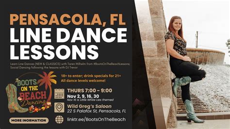 Line Dance Lessons With Taren From Boots On The Beach At Wild Gregs Pensacola Wild Gregs