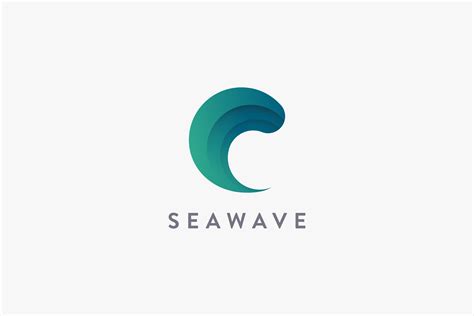Abstract Modern Sea Wave Logo Icon Graphic By Domhouze · Creative Fabrica