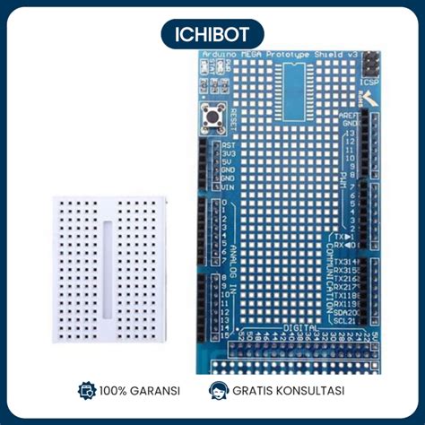 arduino mega prototype shield project board ichibot store