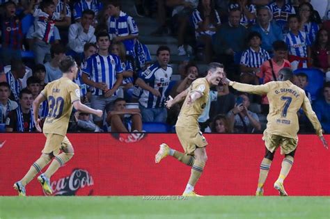 ليفاندوفسكي وكوندي في التشكيلة المتوقعة لبرشلونة أمام بلد الوليد