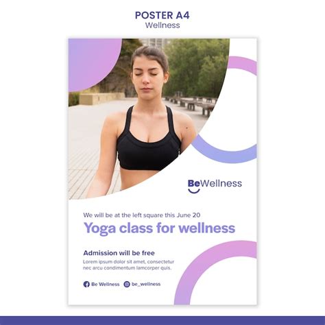 Free Psd Yoga Class Poster Template