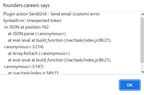 sending a list via email when using send sengrid email custom by