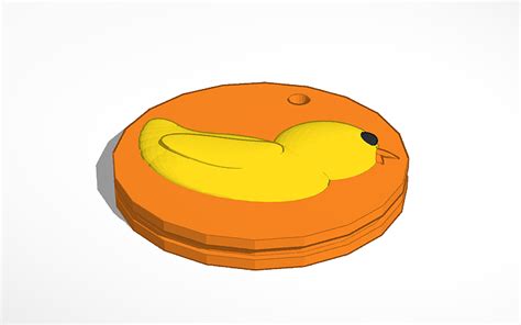 3d Design Duck Coin Tinkercad
