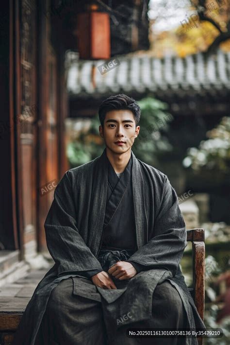 Ai创作图南宋书生 宋朝书生 古风师哥 古风帅哥 男古装 穿汉服的人 古风佛系 汉服书生 古代道士 古代书生 宋朝宋代百姓书生男人 道袍 汉服