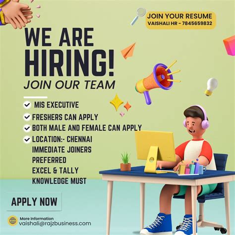 Vaishali Priyanka On Linkedin We Are Hiring For Mis Executive Position Freshers Can