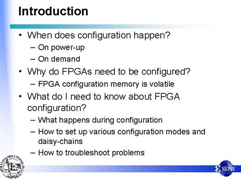 Fpga Configuration Introduction What Is Configuration Process For