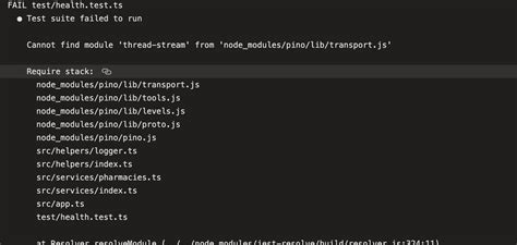 Cannot Find Module Thread Stream From Nodemodulespinolib
