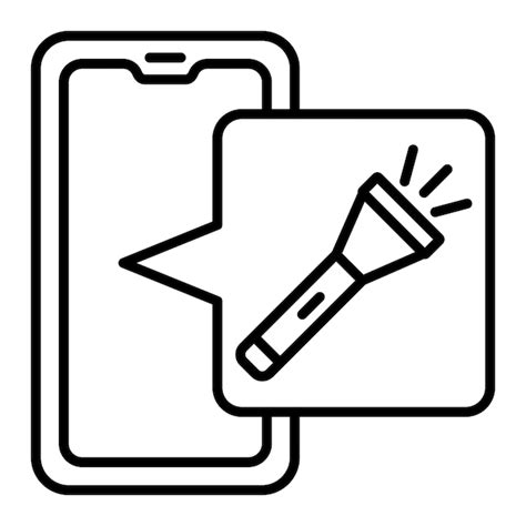 Premium Vector Torch Icon