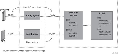 local user database for dhcpv4 server
