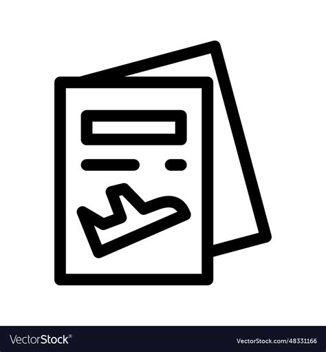 Boarding Pass Icon Royalty Free Vector Image Vectorstock