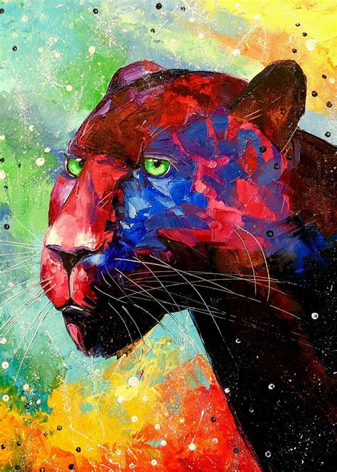 Panther Poster picture metal print paint by Ольга Дарчук Displate