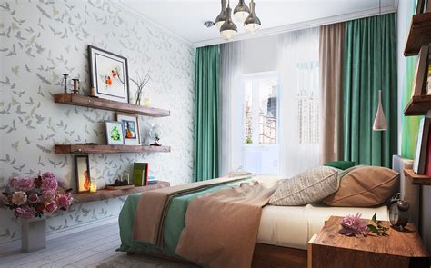 Gorgeous Home Interior Design With Colorful Wall Decor Brings Cheerful