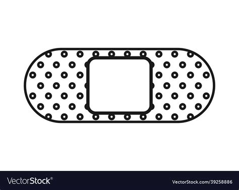 Band Aid Icon Royalty Free Vector Image Vectorstock