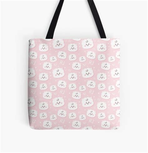 Bts Cute Bt21 Chimmy Pattern Yellow Tote Bag