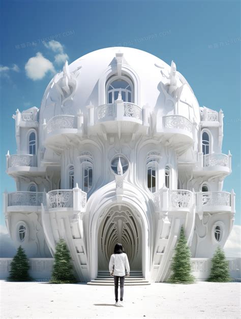 白色欧式建筑设计概念图片插画图片素材下载格式熊猫办公