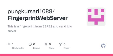 Github Pungkursari1088 Fingerprintwebserver This Is A Fingerprint
