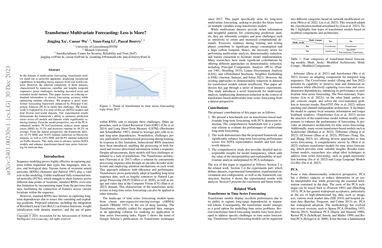 Transformer Multivariate Forecasting Less Is More Papers With Code