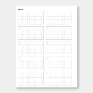 B6 Inbox Dashboard Printable Blank Grid Layout Inbox Etsy
