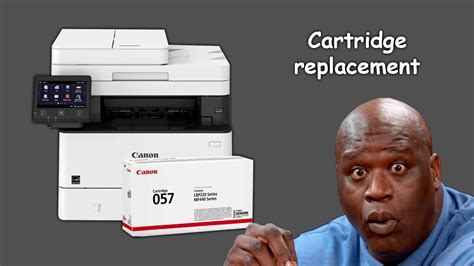 Cartridge replacement Canon MF443dw - YouTube
