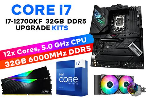 Core I7 12700kf Strix Z690 F Wifi 32gb Rgb Ddr5 6000mhz Upgrade Kit