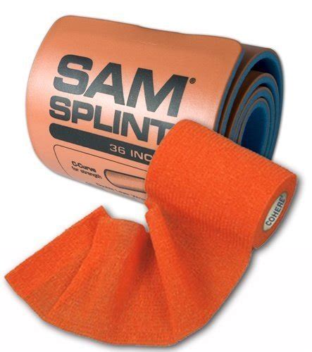 Buy Sam Splint Combo Pack Orange Wrap And Orange And Blue Splint Roll