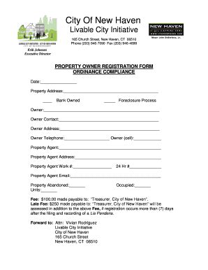 Fillable Online Registration Form New Haven CT Pdf Fax Email Print