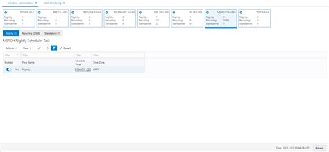 nightly scheduler task administration