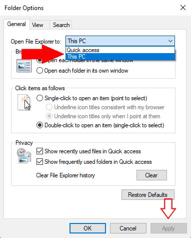 How To Make File Explorer Open To This PC In Windows 10